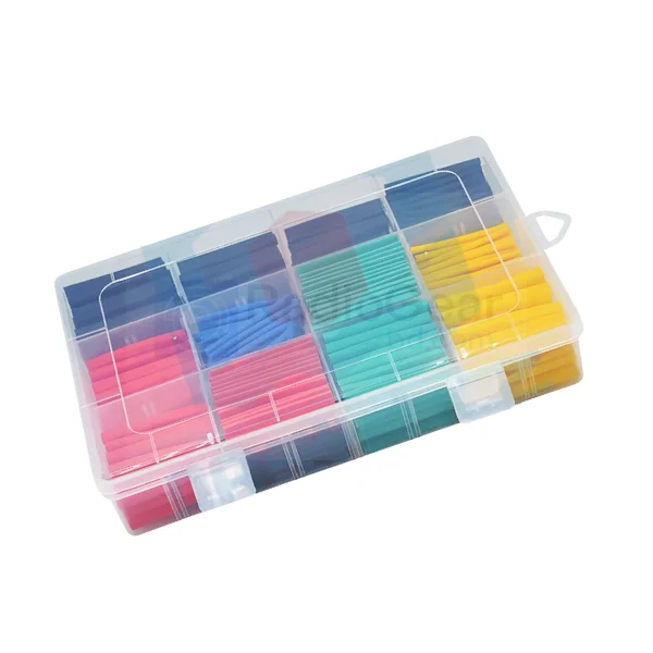 530pcs Multi-Color Heat Shrink Tube Set with Storage Box